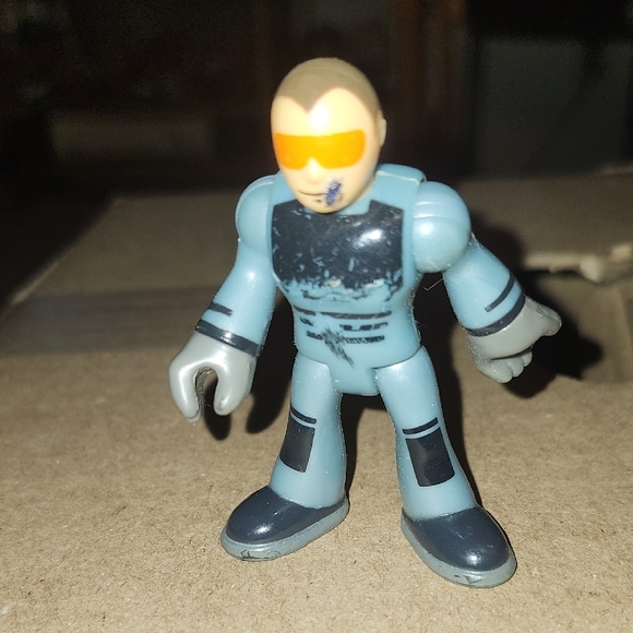 Toys | Action Figure With Blue Suit And Orange Visor | Poshmark